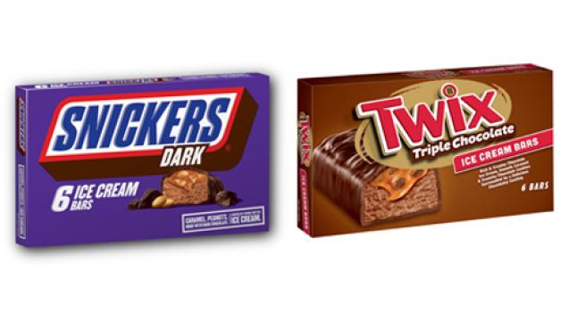 Snickers Dark Chocolate & Twix Triple Chocolate Ice Cream Bars ... Snickers Dark Chocolate & Twix Triple Chocolate Ice Cream Bars ...